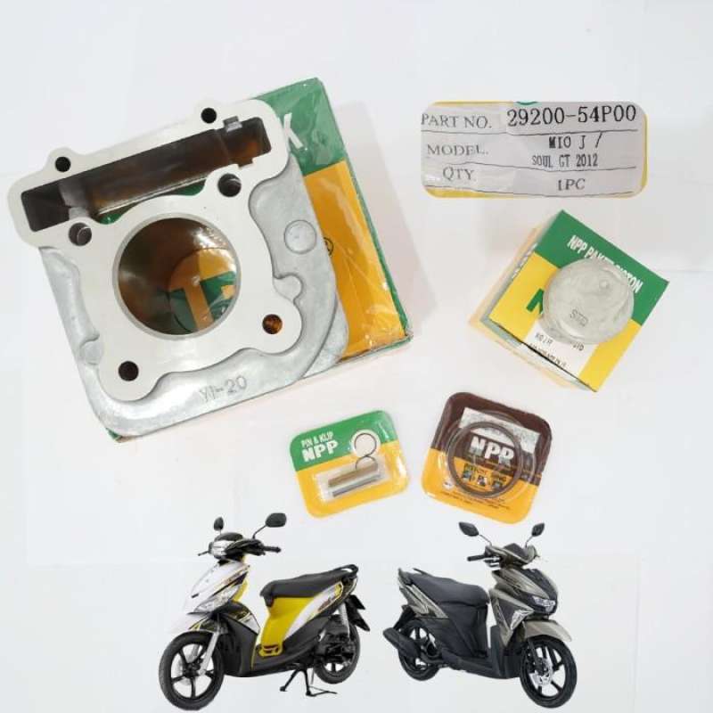 Jual NPP Silinder Blok Mesin Mio J Mio Soul 125 Boring Cylinder Piston ...