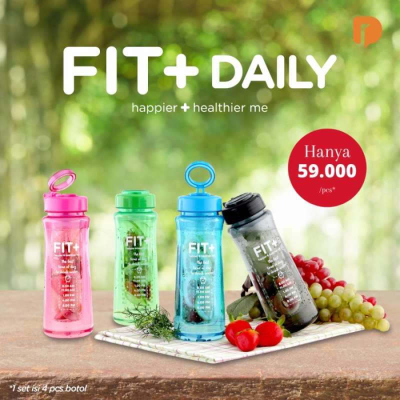 Jual fit + daily botol minum ukuran 700 ml di Seller Saleem STORE ...
