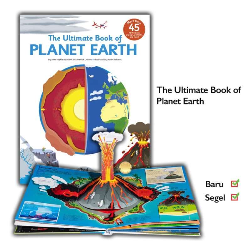 Promo BUKU THE ULTIMATE BOOK OF PLANET EARTH POP UP LIFT THE FLAP TWIRL ...