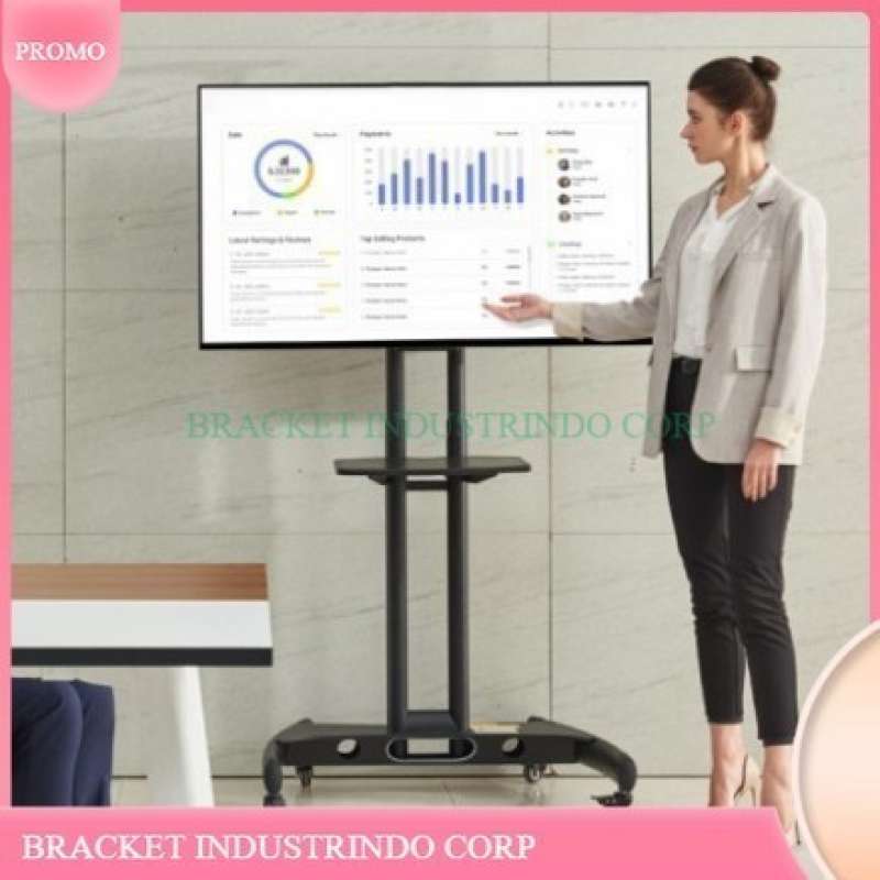 Promo Bracket STAND standing TV berdiri dorang roda 32 sampai 65 inch ...