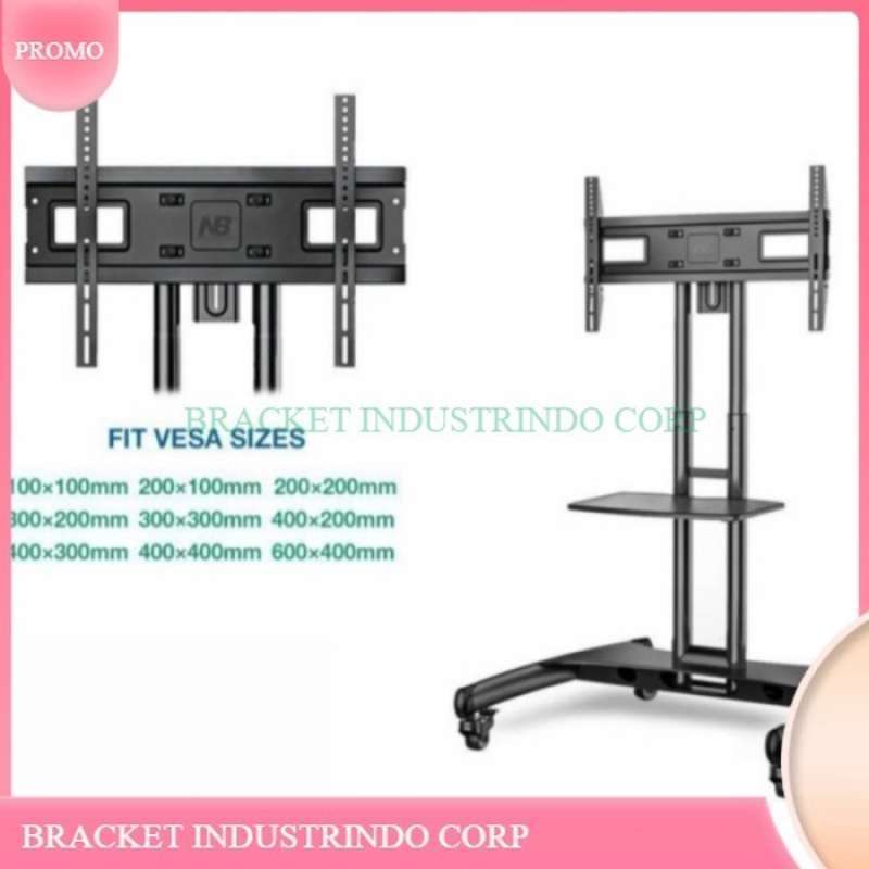 Promo Bracket STAND standing TV berdiri dorang roda 32 sampai 65 inch ...