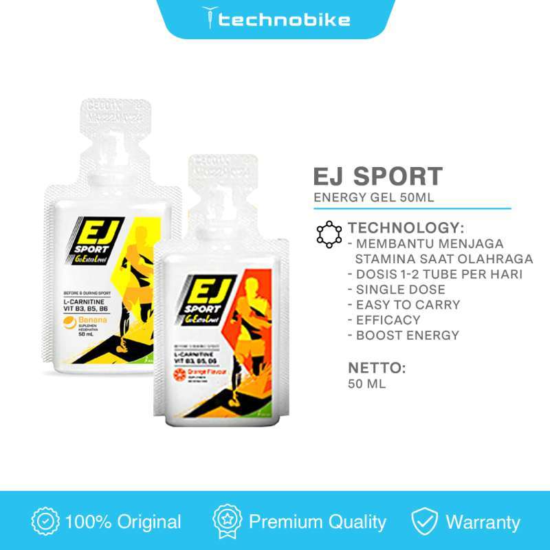 Jual EJ Sport gel 50ml Supplement Olahraga Energy Drink di Seller ...