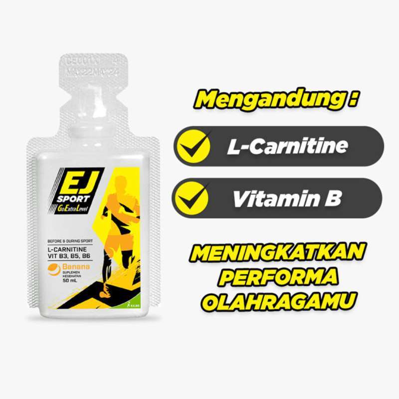 Jual EJ Sport gel 50ml Supplement Olahraga Energy Drink - Banana di Seller Technobike Official ...