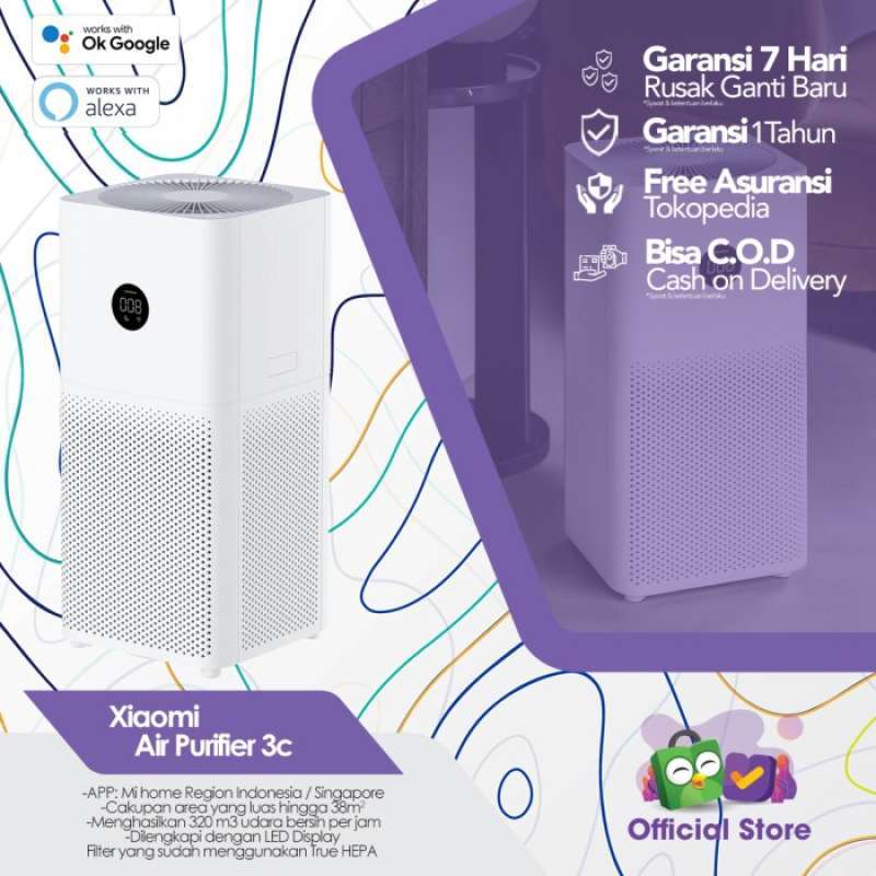 Promo Air Purifier 3C True Filter 320 Real Time Sterilization Diskon 23 ...