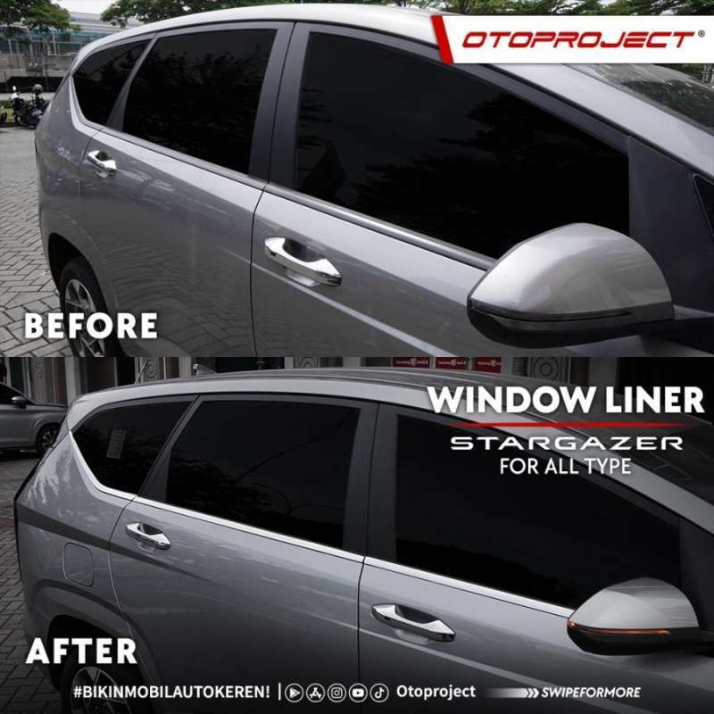Jual List Kaca Jendela Window Liner Hyundai Stargazer Stainless ...