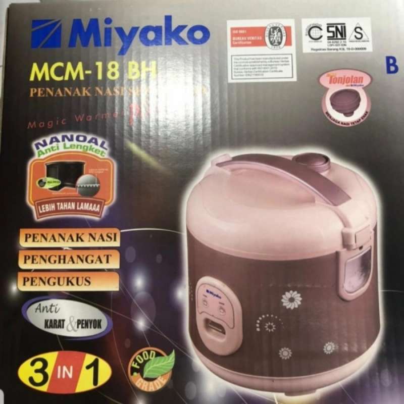 Promo : MAGIC COM / RICE COOKER 3IN1 MCM 18 BH 1,8LT BELIAN HITAM ...