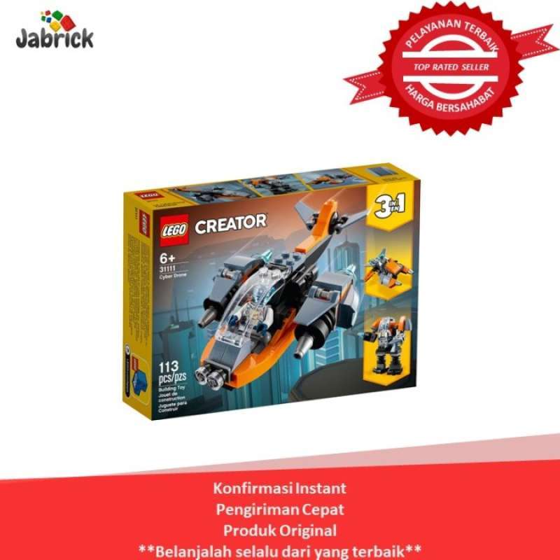 Promo Lego 31111 Creator Cyber Drone Diskon 23% Di Seller Kitchen ...