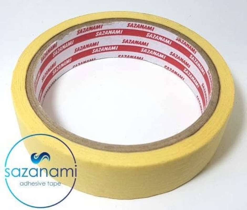 Jual PROMO 1 BOX MASKING TAPE 1 INCH x 15m Sazanami ISOLASI LAKBAN ...