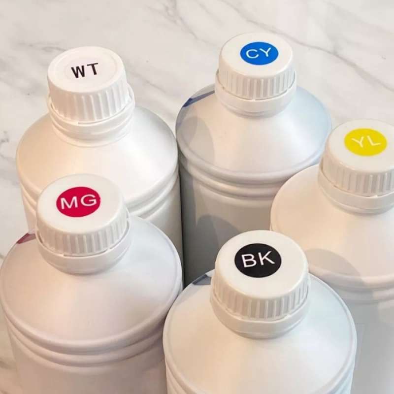 Jual Tinta sablon DTF digital transfer film ink CMYK premium GR 1KG di ...