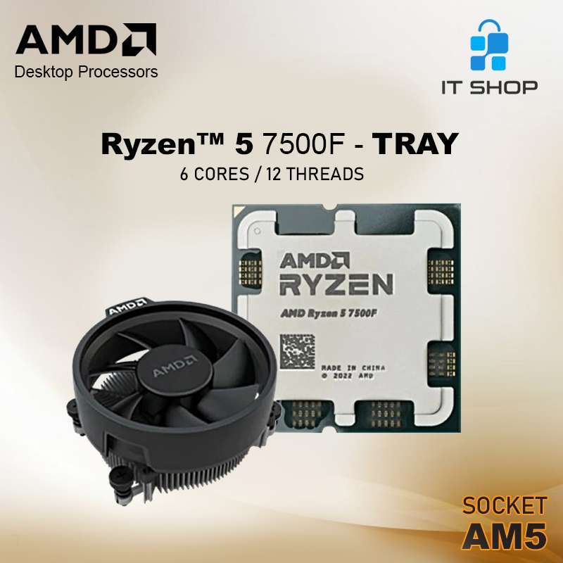Jual Processor AMD AM5 Ryzen 5 7500F TRAY + Fan Original AMD di Seller IT Shop Official Store ...