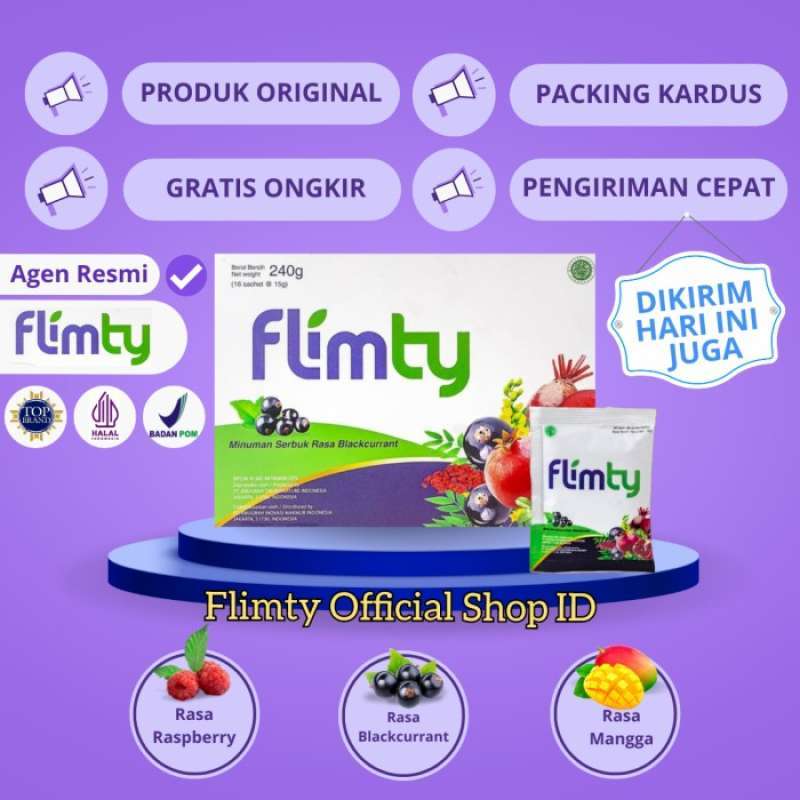 Promo Flimty Fiber | Detox Diet | 1 Box (isi 16 Sachet) | Antioksidan ...