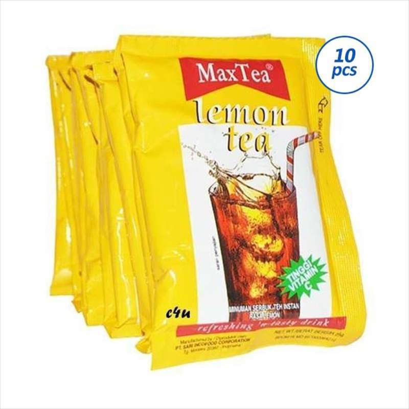 Promo Maxtea Lemon Tea teh lemon [25 gr x 10 sachet] 1 renceng Diskon ...