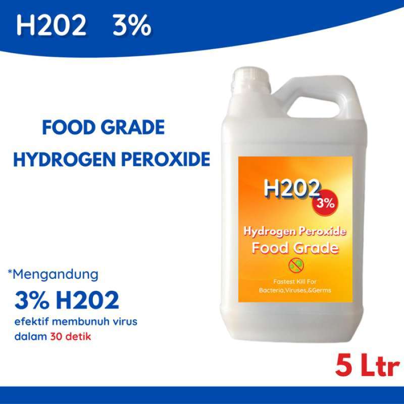 Promo Hidrogen Peroksida / H202 3% / Hydrogen Peroxide / Foodgrade / 5l ...