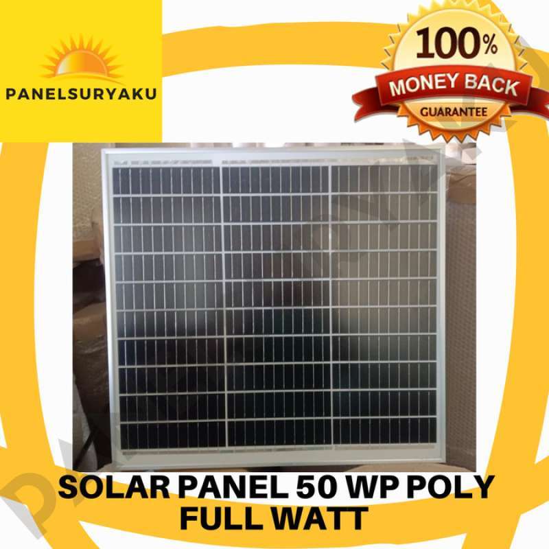 Promo SOLAR PANEL SURYA SOLAR CELL MODULE 50 WP 50 WATT POLY MAYSUN ...