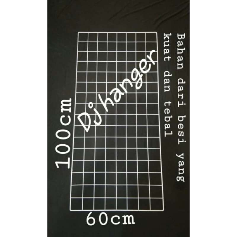 Jual JARING RAM BESI DINDING UKURAN 60X100CM | GANTUNGAN HOOK RAM ...