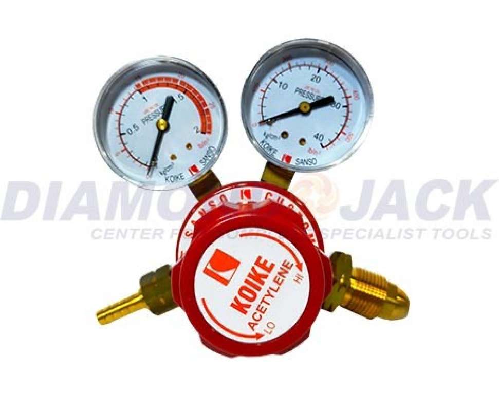 Promo Koike Sanso - Gas Acetylene Regulator Custom-202 (5/8 Unf/silver ...