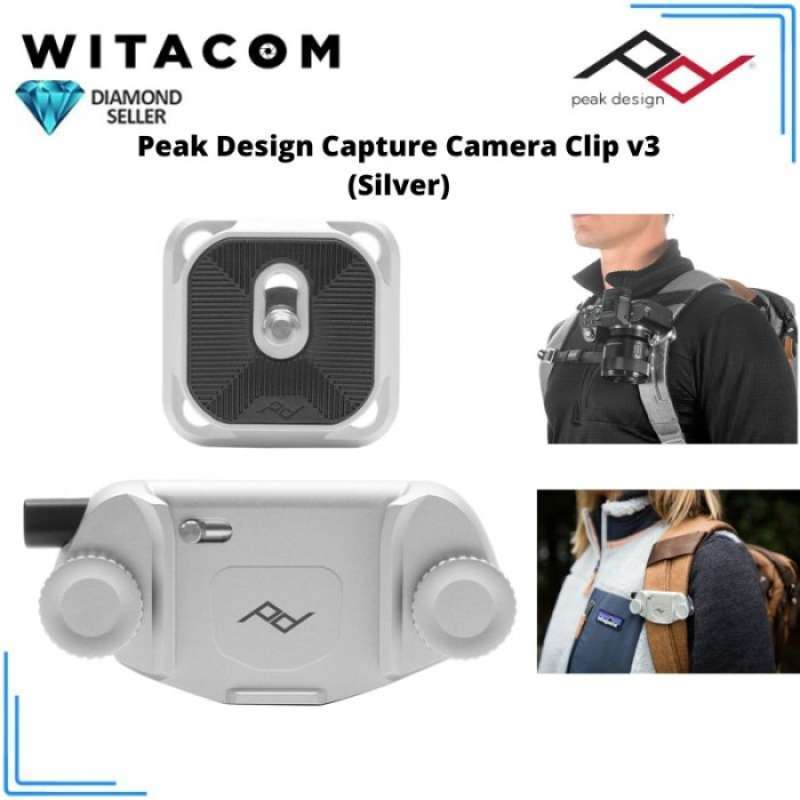 Promo Peak Design Capture Camera Clip V3 - Silver Diskon 23% Di Seller ...