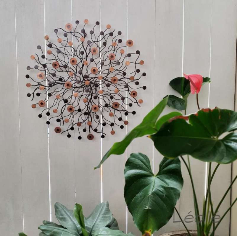 Jual Hiasan Dinding Metal Besi Kombinasi Tembaga-Cooper diameter 70cm ...