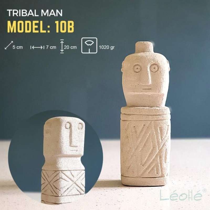 Jual Tribal Man Patung Batu Pajangan Dekorasi Ruang Tamu dan Interior ...