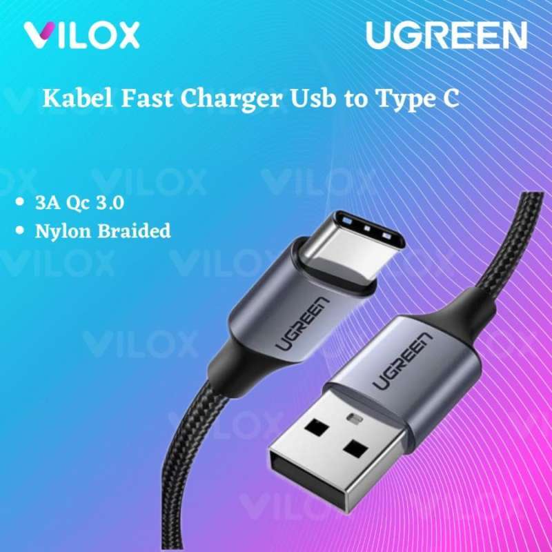 Jual Ugreen Kabel Fast Qc Charger 3.0 3a Usb To Type C Nylon Braided Di Seller Vilox Official ...