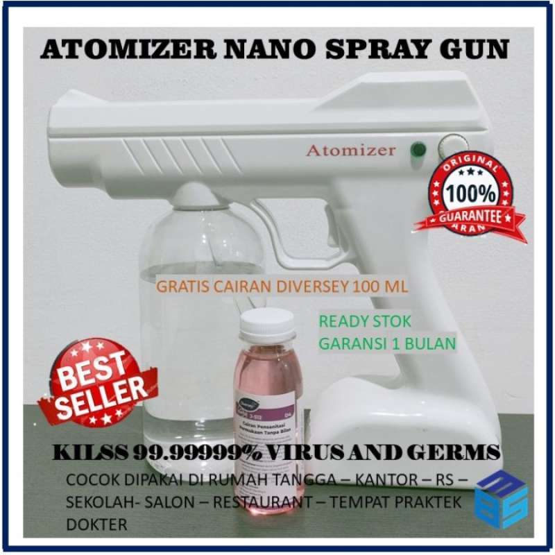 Promo Atomizer spray gun portable tanpa kabel 800ml BISA pakai alkohol ...