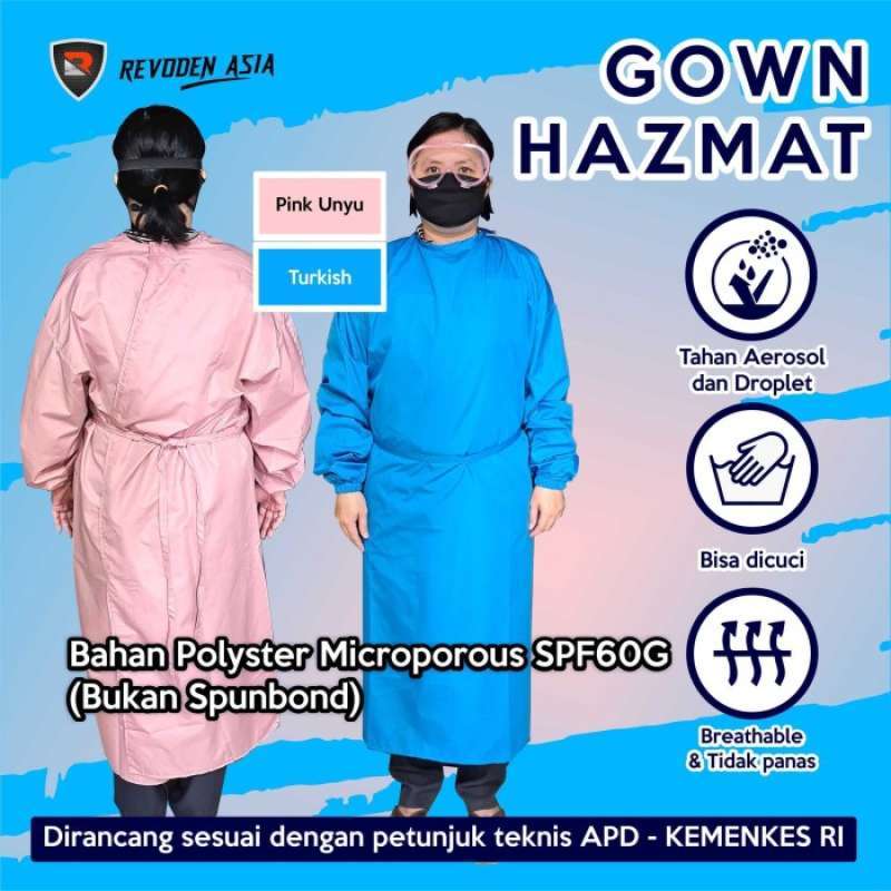 Promo JUAL APD GOWN SURGICAL ALAT PELINDUNG DIRI BAHAN POLYESTER MICRO ...