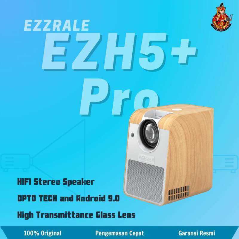Promo Mini Proyektor Ezzrale Ezh5+ Pro Projector Smart Mini Android Bluetooth Speaker Wifi ...