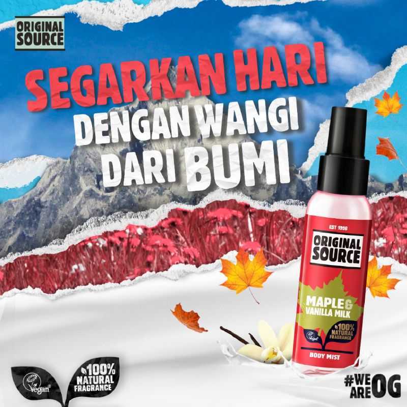 Promo WHS - Original Source Body Mist Maple & Vanilla Milk - Parfum ...
