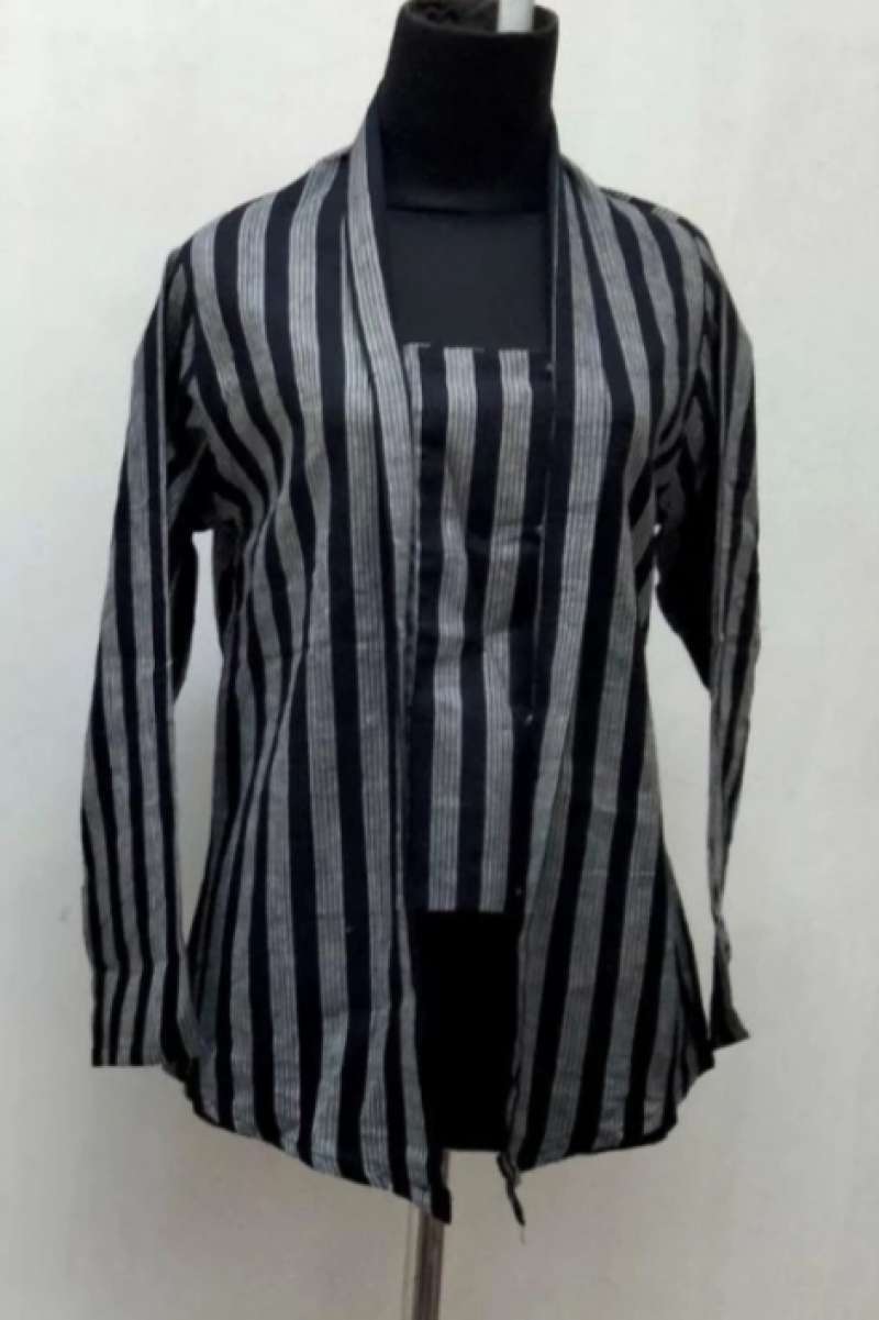 Jual ATASAN BAJU LURIK JAWA WANITA | KEBAYA LURIK KUTUBARU ABU - HIATAM ...