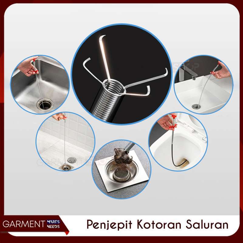 Jual Kawat Fleksibel Pembersih Saluran Air Wastafel Kloset Selokan ...