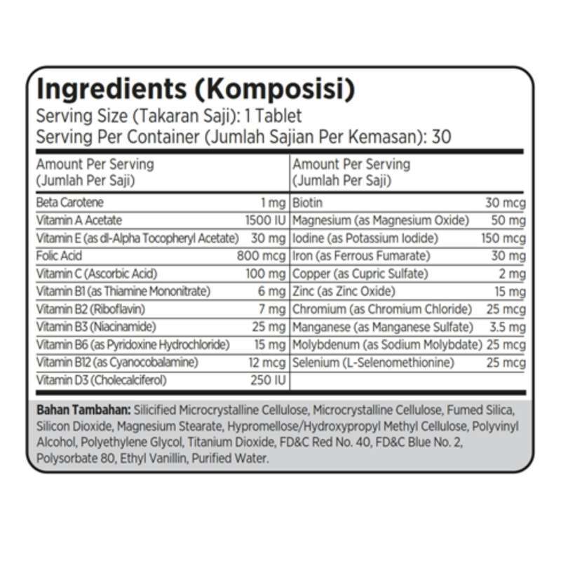 Jual Nutriwell Nutri-well Pregnancy Formula 30 Tablets Vitamin Ibu ...
