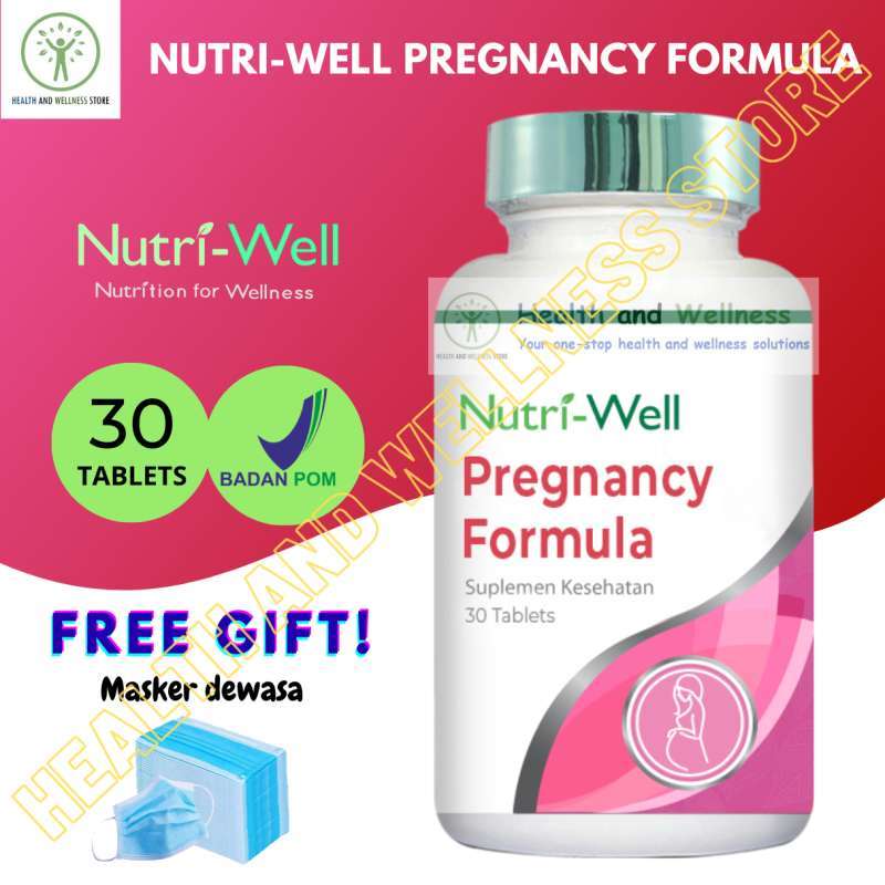 Jual Nutriwell Nutri-well Pregnancy Formula 30 Tablets Vitamin Ibu Hamil Maternity Kehamilan Di ...