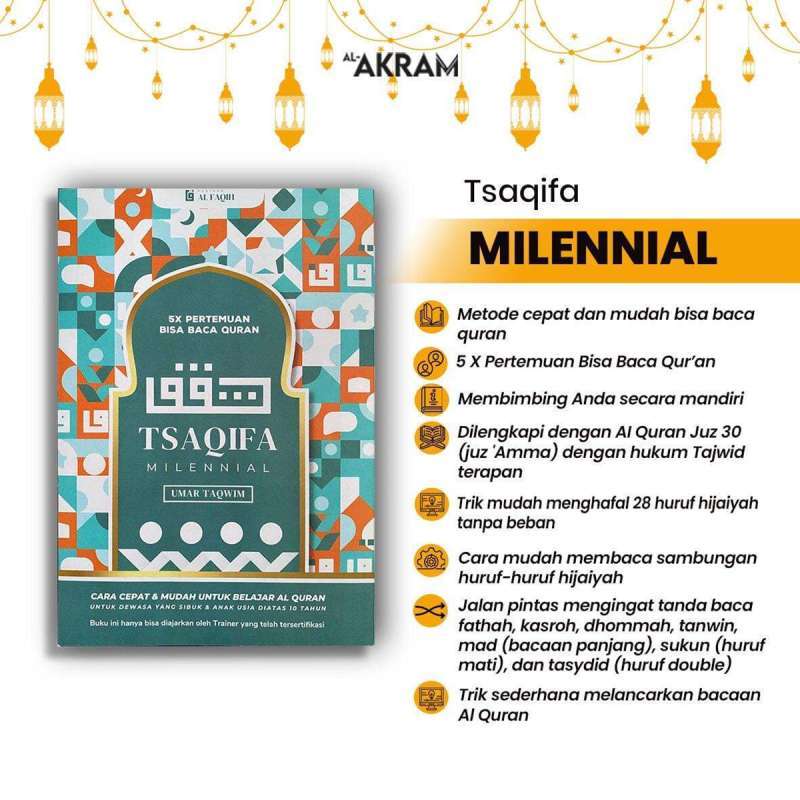 Jual BUKU TSAQIFA MILENIAL PANDUAN CARA CEPAT BACA AL QURAN AL AKRAM di ...