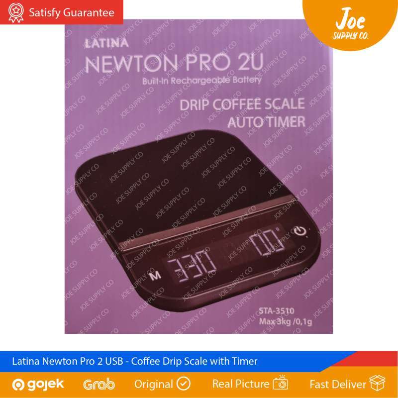 Promo LATINA Newton PRO 2 USB Coffee Drip scale Timer Timbangan Dapur ...