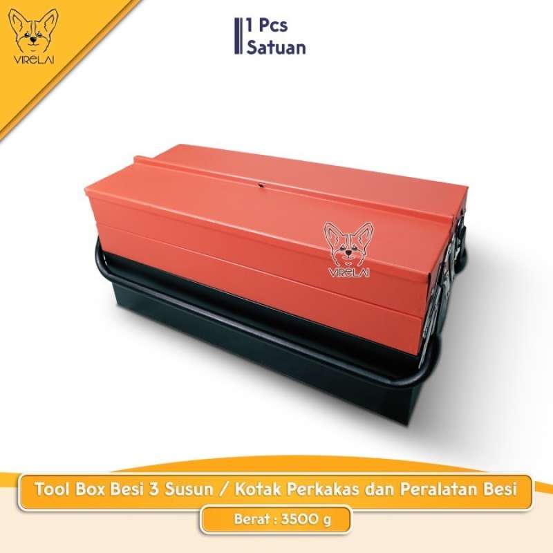 Promo Tool Box Besi 3 Susun / Kotak Perkakas Dan Peralatan Besi 3 Susun ...