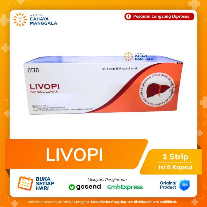 Jual Livopi Suplemen Kesehatan Hati Strip 5 Kapsul Lunak Di Seller ...