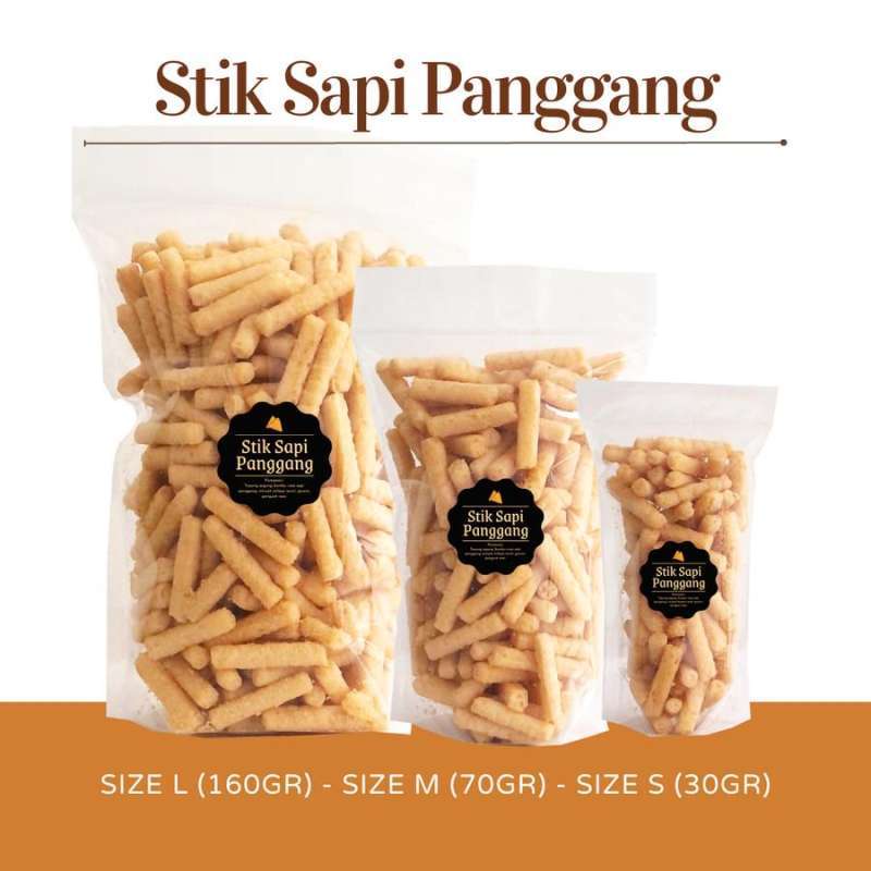 Jual Snack Cemilan / Stik Sapi Panggang Size L 220gr / Camilan Jajanan ...