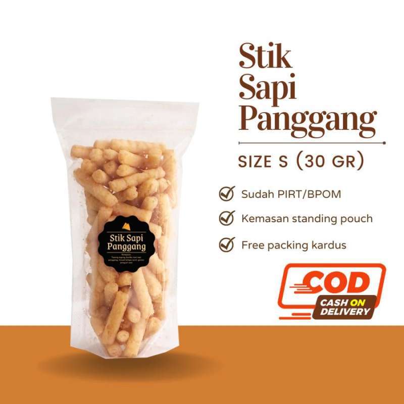 Jual Snack Cemilan / Stik Sapi Panggang Size L 220gr / Camilan Jajanan ...