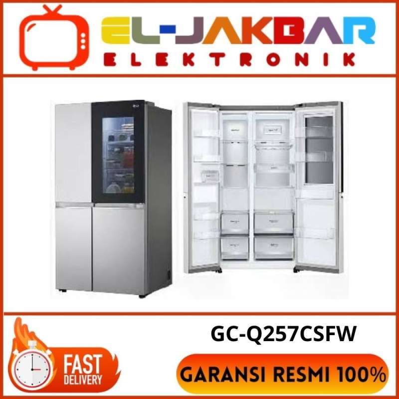 Jual Lg Gc-q257csfw Kulkas Side By Side Instaview Thinq 647 Liter Gcq257csf Di Seller El-jakbar ...