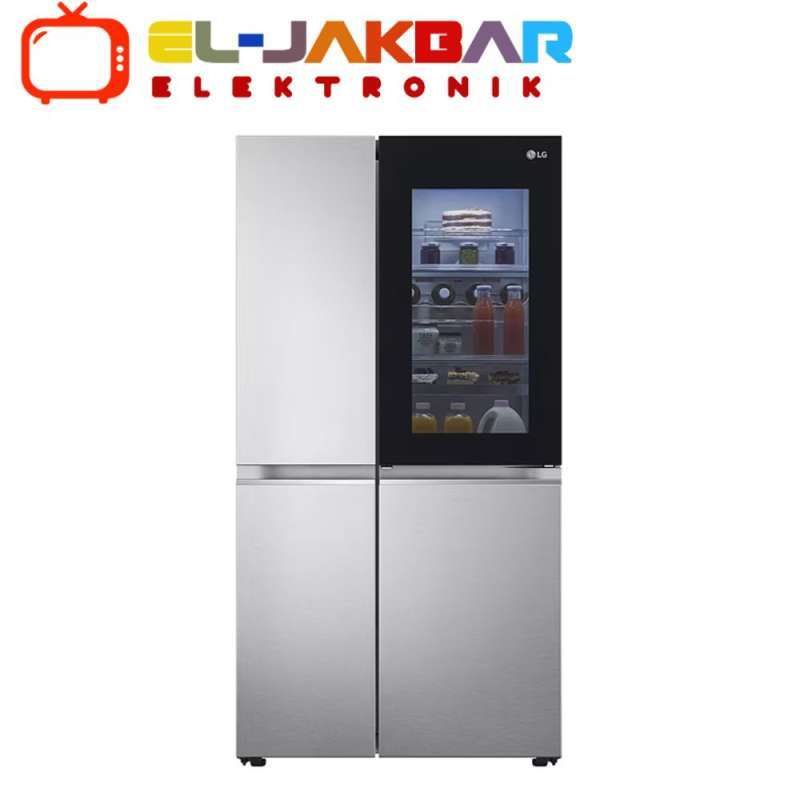 Jual Lg Gc-q257csfw Kulkas Side By Side Instaview Thinq 647 Liter Gcq257csf Di Seller El-jakbar ...