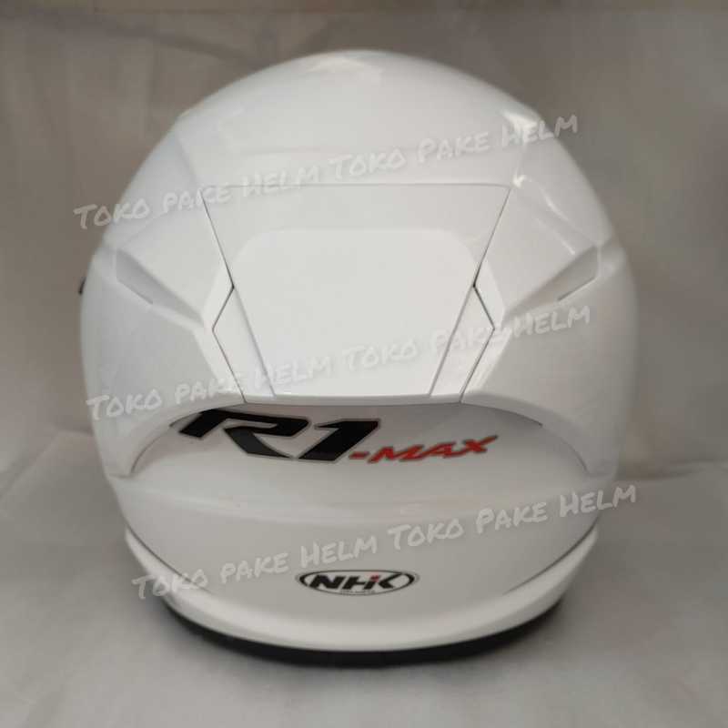 Jual Helm NHK R1 max white half face double visor di Seller PAKE HELM ...