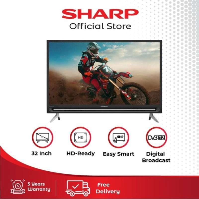 Promo Tv Led Sharp 32 Inch Digital Smart Tv Full Hd Upscaling Resmi ...