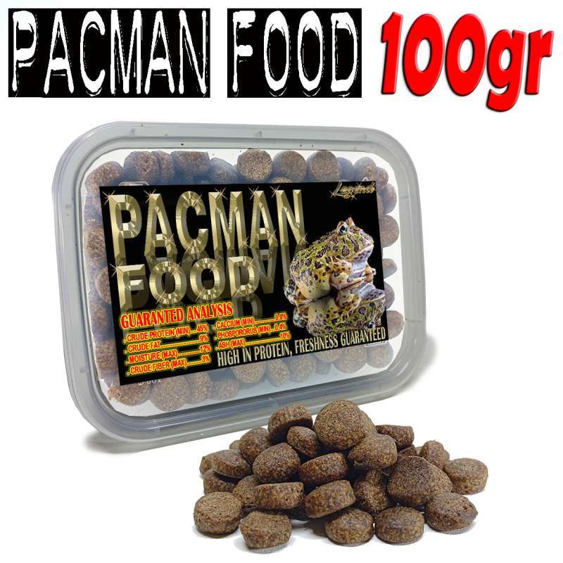 Promo 100GR PACMAN FOOD PELET MAKANAN KATAK KODOK REPTILE AMPHIBI PIXIE ...