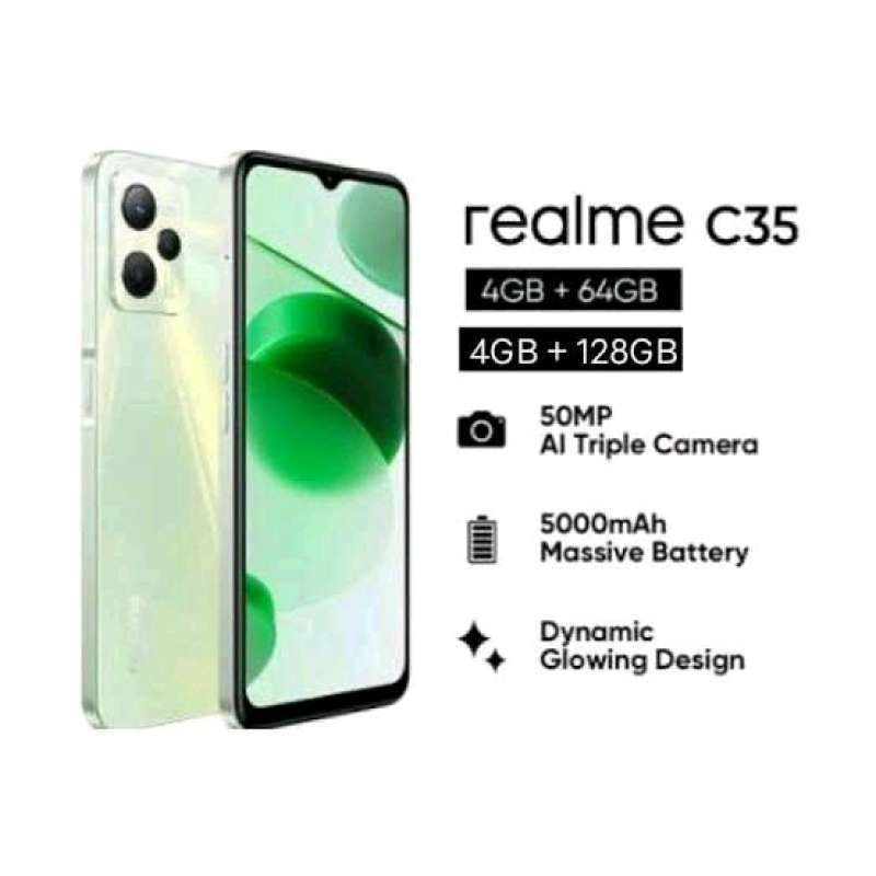 Promo Realme C35 4/128gb - 4/64gb Garansi Resmi 1 Tahun [5000mah ...