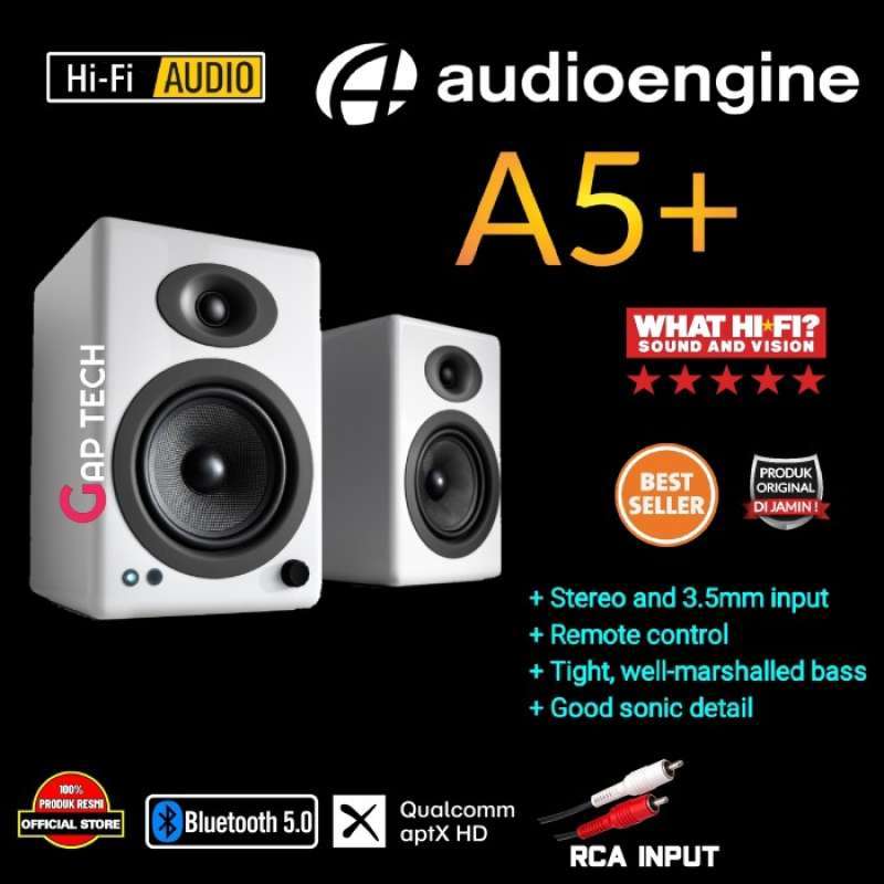 Promo AUDIOENGINE A5+ PLUS WIRELESS HI-FI TRUE STEREO SOUND MONITOR SPEAKER - XIONSTORE - HI ...
