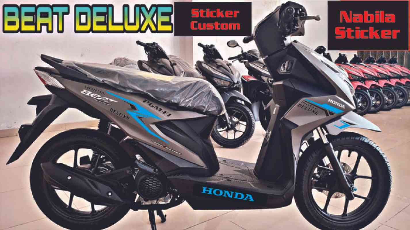 Promo CUTTING STICKER HONDA BEAT DELUXE CUSTOM - BARAYANA - Tosca Hitam ...