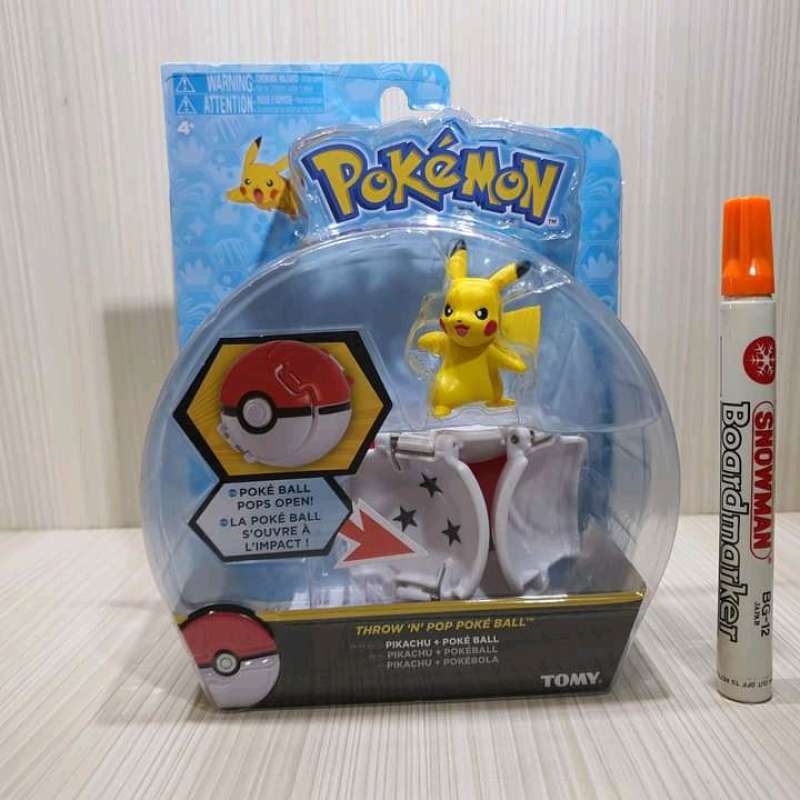 Jual mainan pokemon figure pokemon ball throw and poke ball pikachu pokedel z charizard moncolle ...