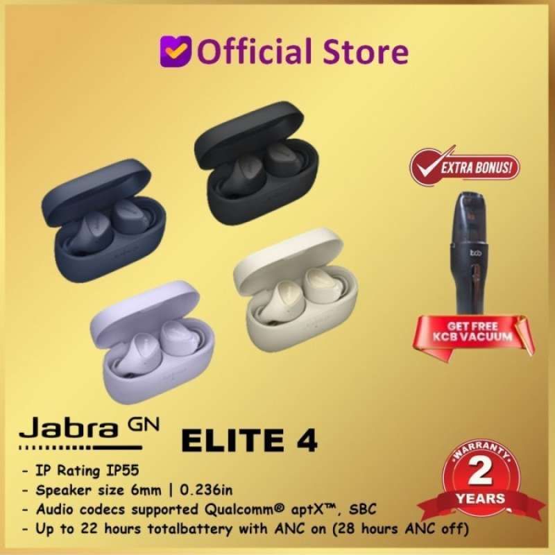 Promo Jabra Elite 4 Elite4 TWS True Wireless ANC Essential Earbuds ...