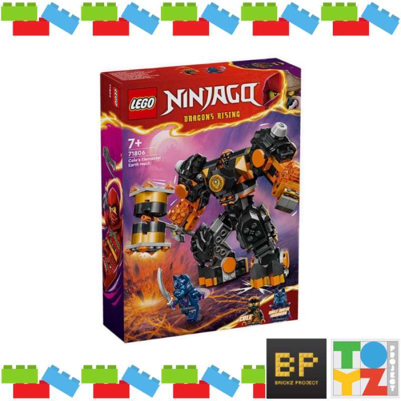 Jual Lego 71806 Ninjago - Cole's Elemental Earth Mech di Seller Brickz ...