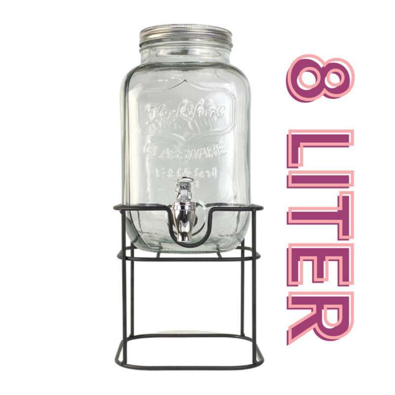 Promo Party Drink Glass Dispenser 4 Liter / Dispenser Minuman Kaca ...